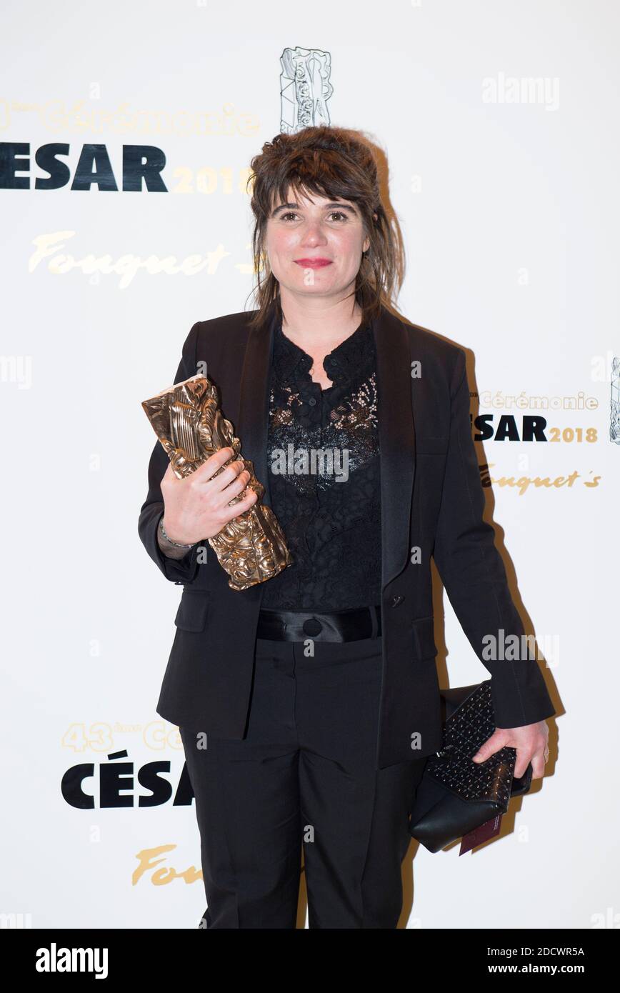 French film producers Marie-Ange Luciani arriving at the Fouquet's ...