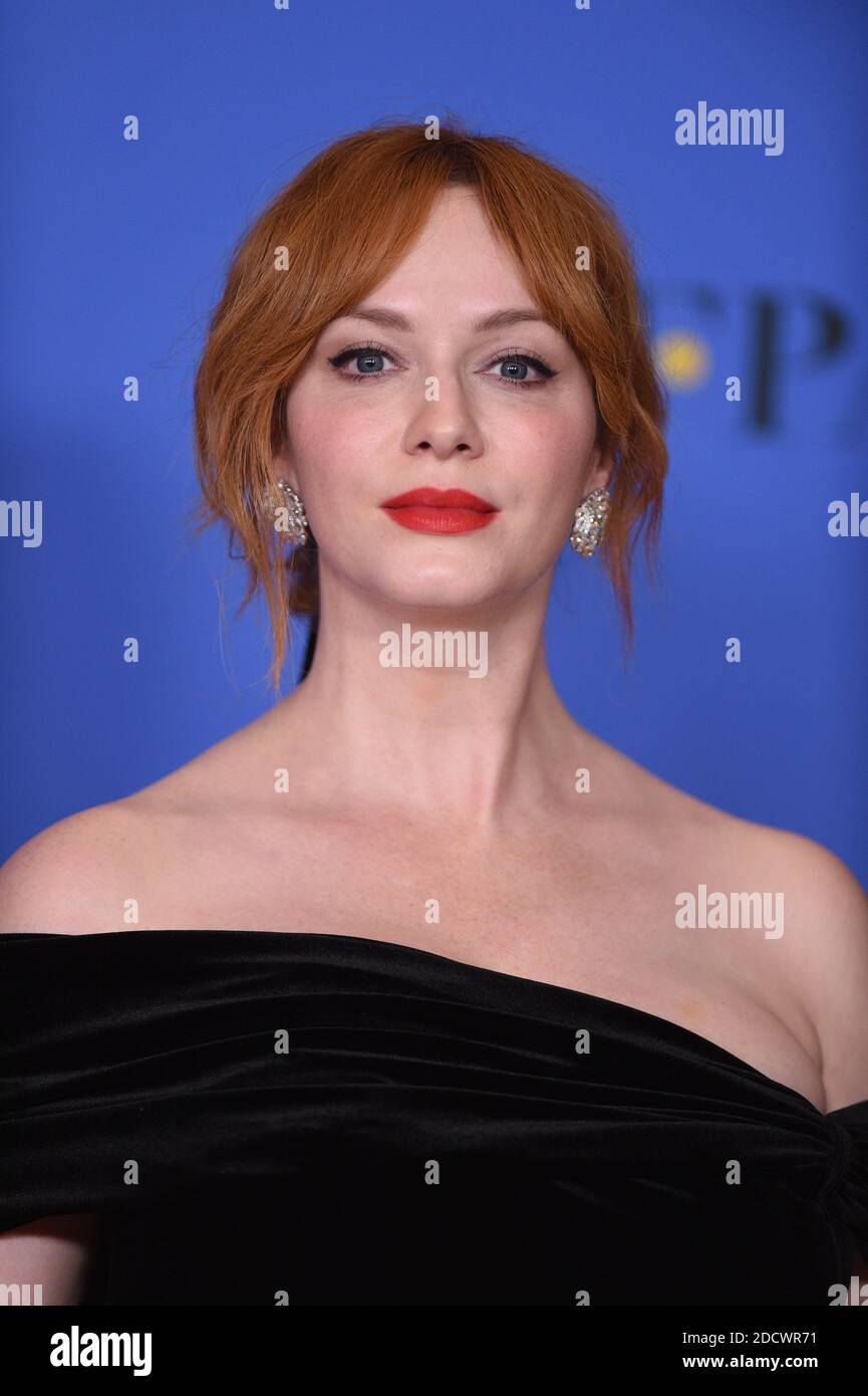 Actor Christina Hendricks posing in the press room during The 75th ...