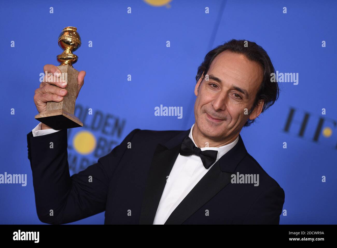 Composer Alexandre Desplat, winner of the award for Best Original Score ...