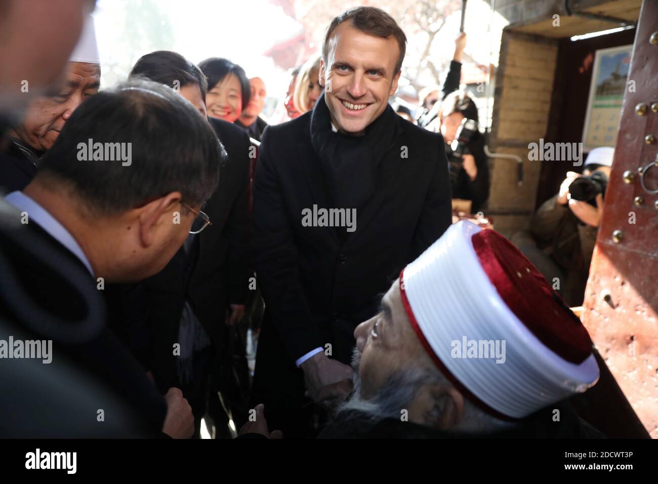 French President Emmanuel Macron and his wife Brigitte Macron The First ... French President Emmanuel Macron and his wife Brigitte Macron The First ...