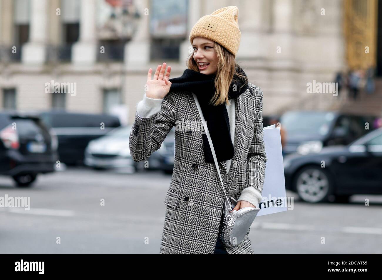 Street style, model Emmy Rappe after Paco Rabanne Fall-Winter 2018-2019 ...