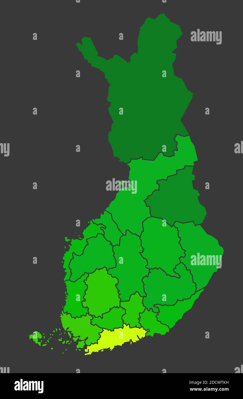Population density map of finland hi-res stock photography and images ...