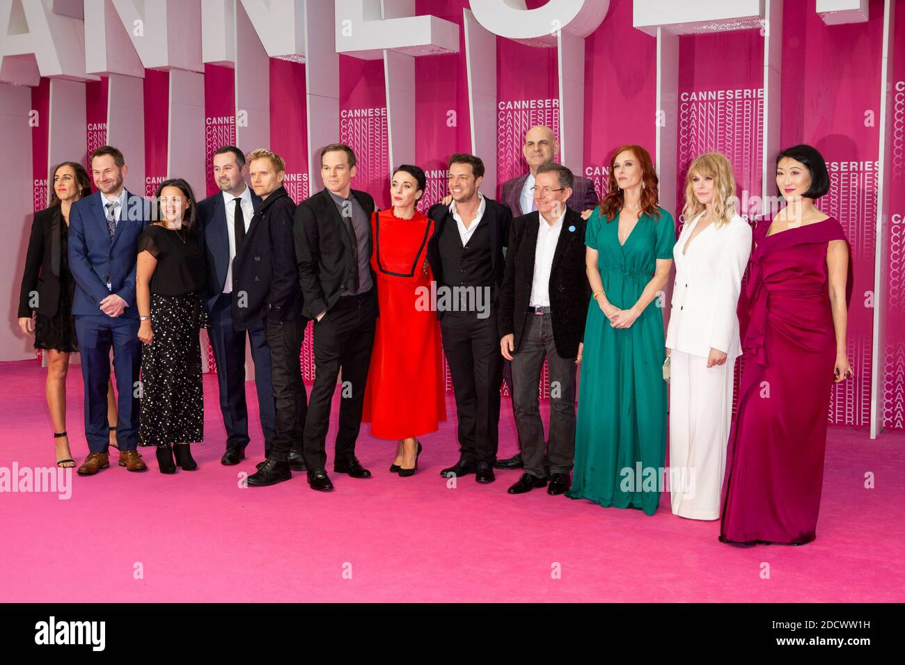 Albin Lewi, Fleur Pellerin and Benoit Louvet with Marc Warren, Audrey ...