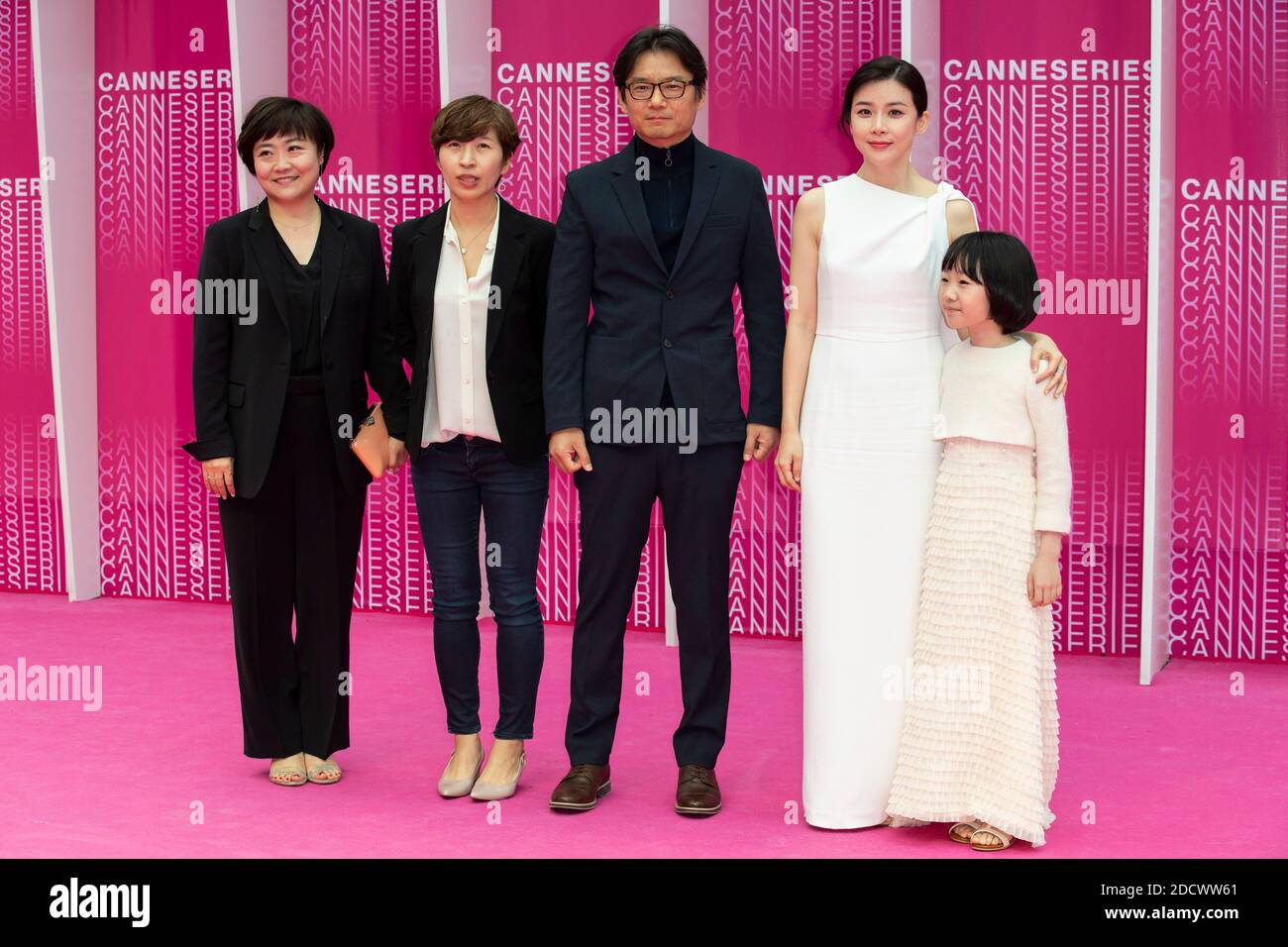 (L-R) Park Jee-Young,Jeong Seo-Gyeong,Kim Cheol-Gyu, Lee Bo-Young and ...