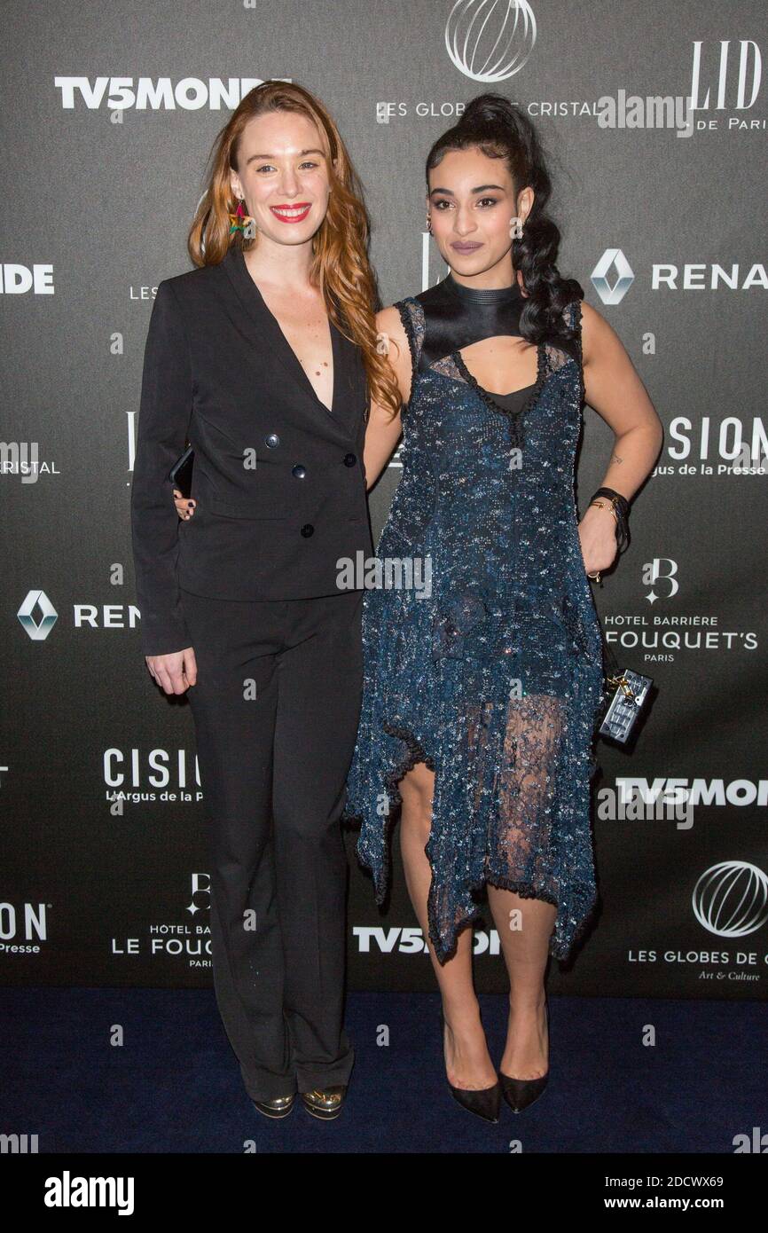 LÊtitia Dosch et Camelia Jordana lors de la 12 eme Edition des Globes ...