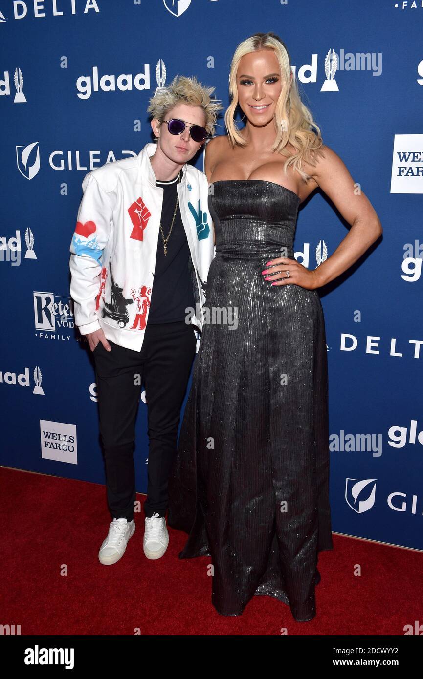 Nats Getty and Gigi Gorgeous attend the 29th Annual GLAAD Media Awards ...