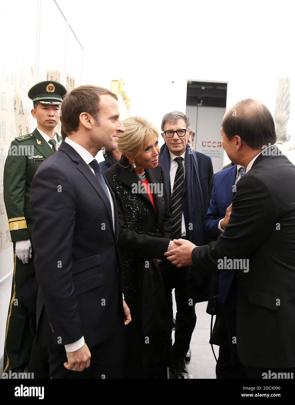 Emmanuel Macron and his wife Brigitte visit The Ullens Chinese ...
