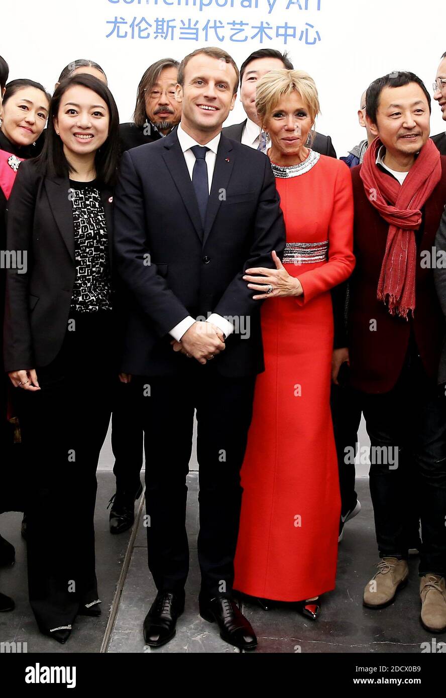 Emmanuel Macron and his wife Brigitte visit The Ullens Chinese ...