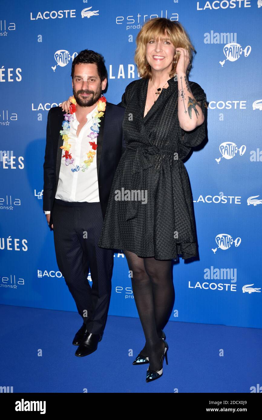 Daphne Burki, Gunther Love lors de la premiere de Larguees a Paris ...