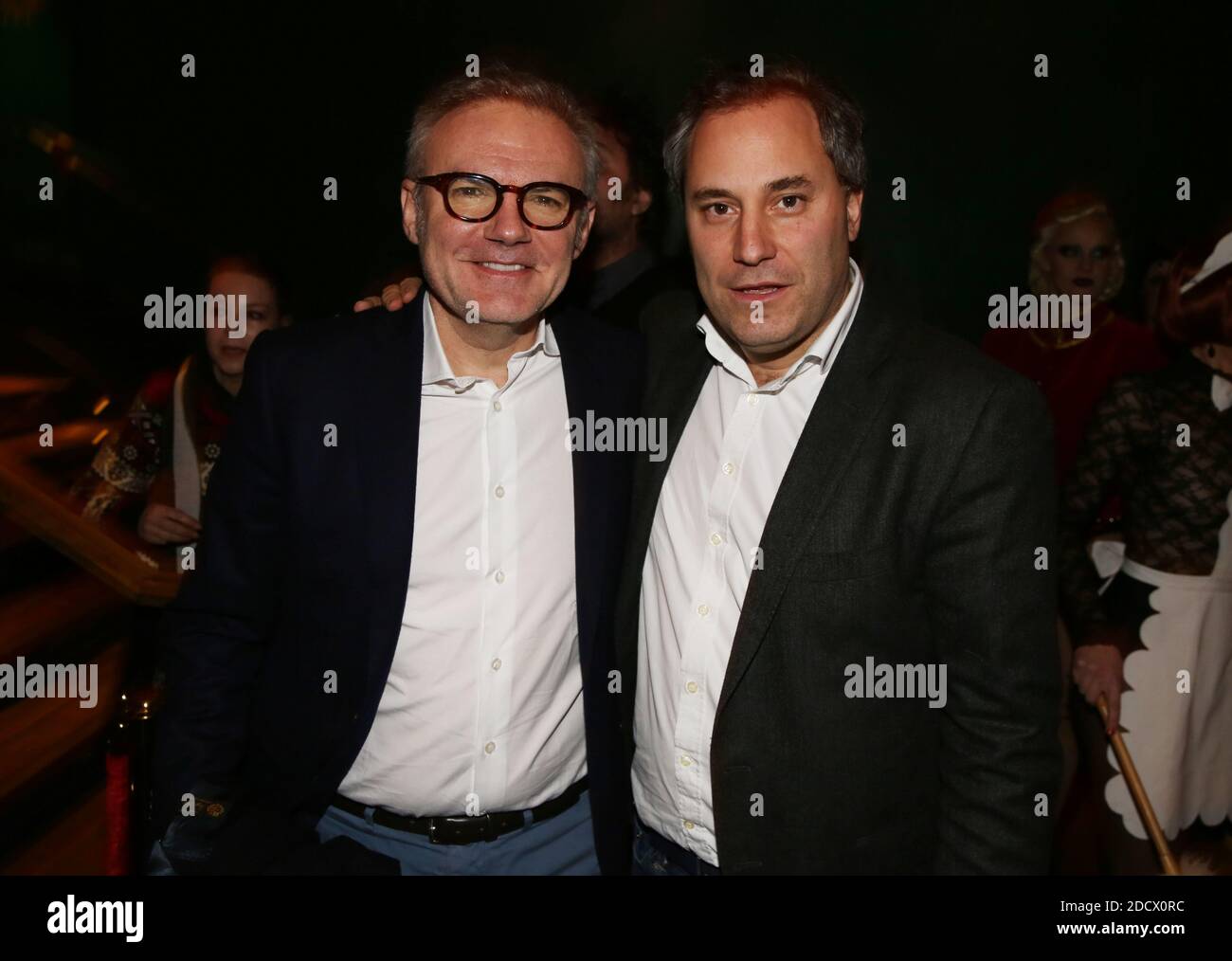 Eric Brunet et Benjamin Patou assiste a la soiree du 2e anniversaire du ...