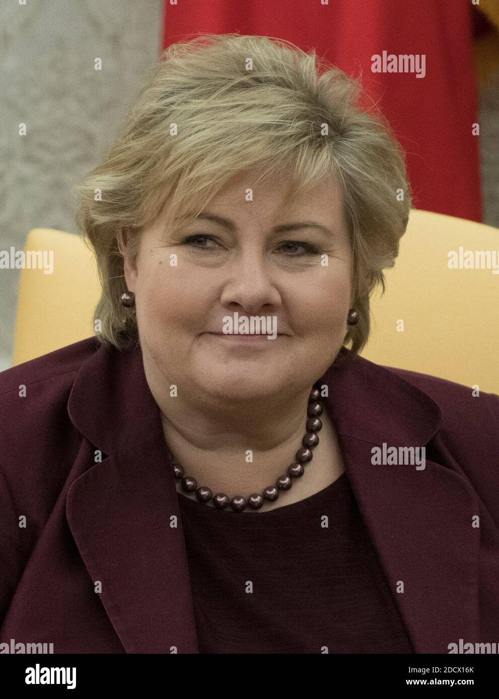 Prime Minister Erna Solberg of Norway as she meets United States ...
