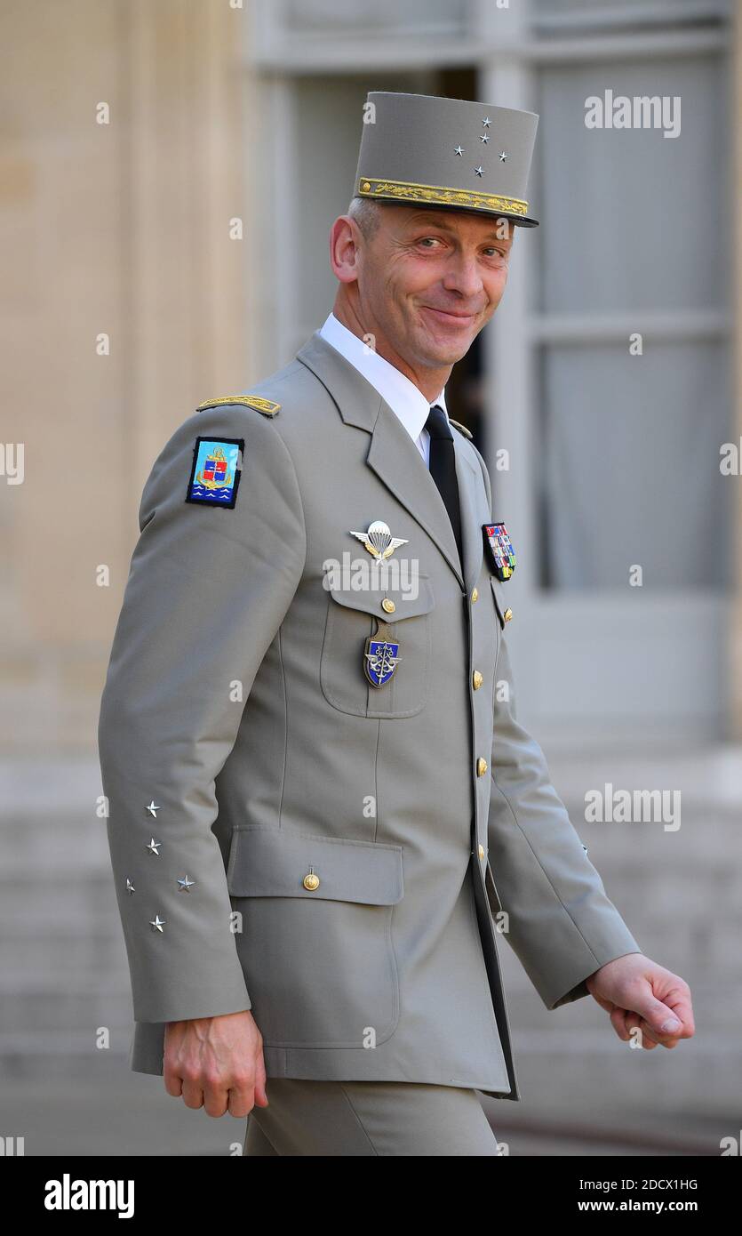 French Army Chief of Staff, General Francois Lecointre at Elysee Palace ...