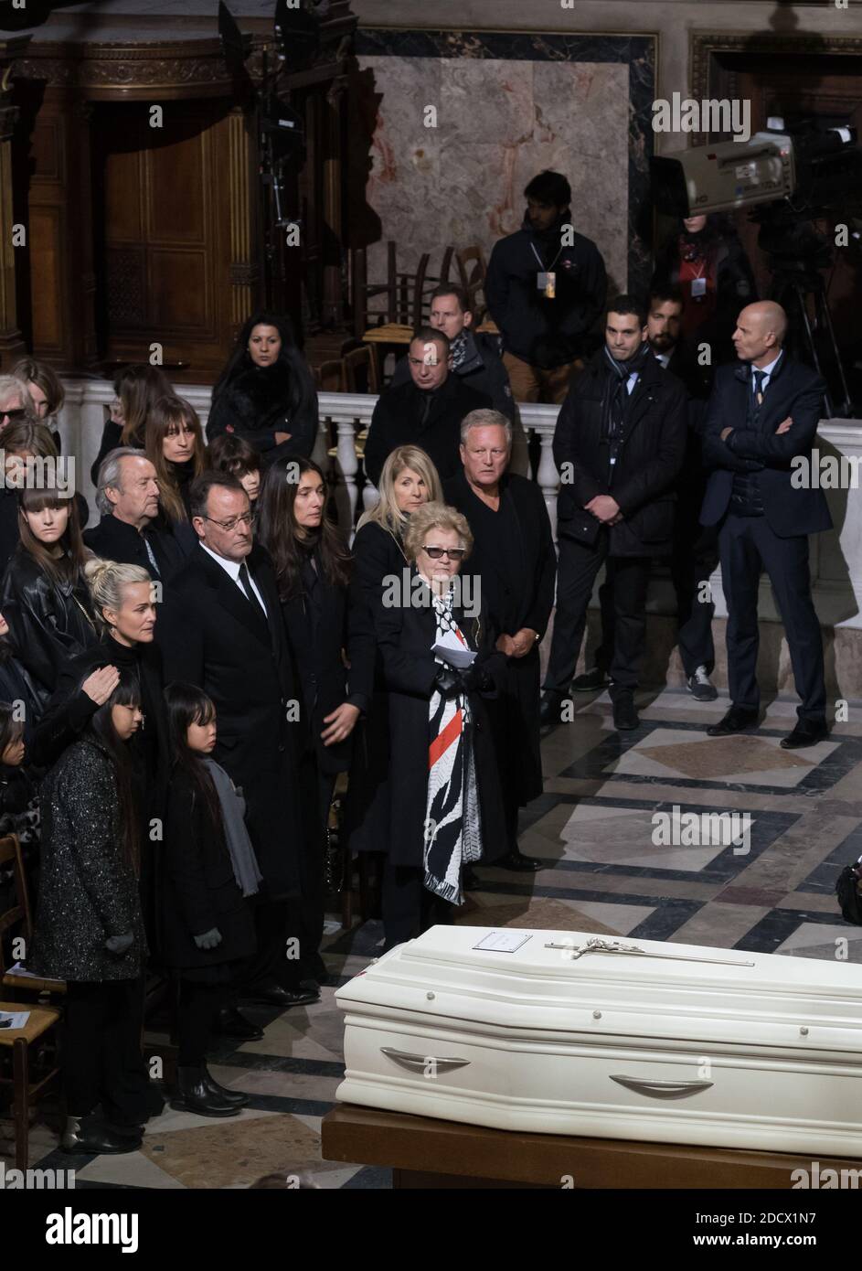 relatives and Laeticia, Joy and Jade and Elyette Boudou, grandma of ...