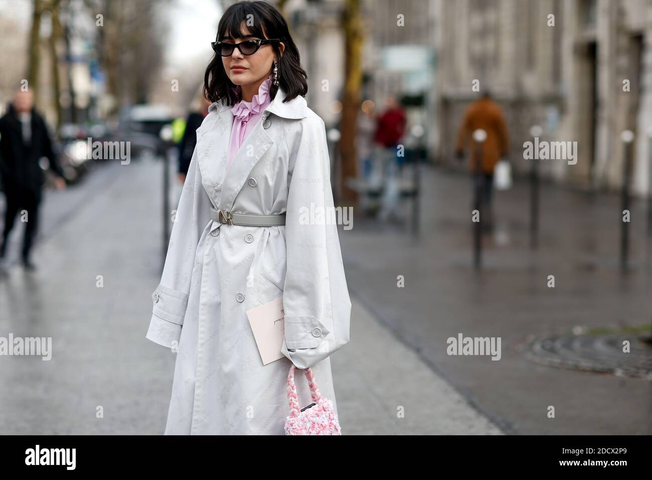 Street style, Maria Bernad arriving at Nina Ricci Fall-Winter 2018-2019 ...