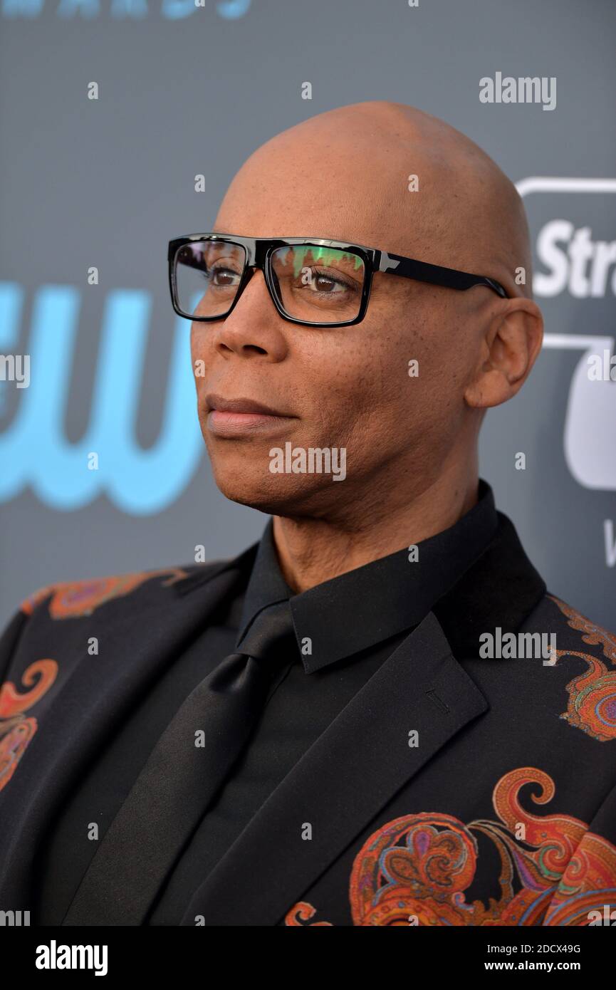 RuPaul attends The 23rd Annual Critics' Choice Awards at Barker Hangar ...