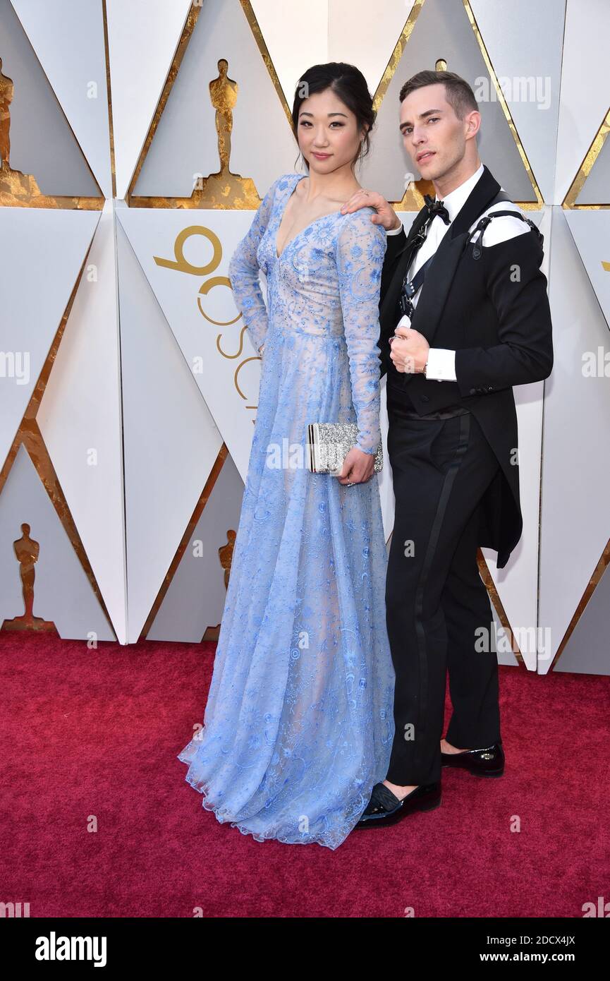 Olympic medalist Adam Rippon walks the red carpet as arriving to the ...