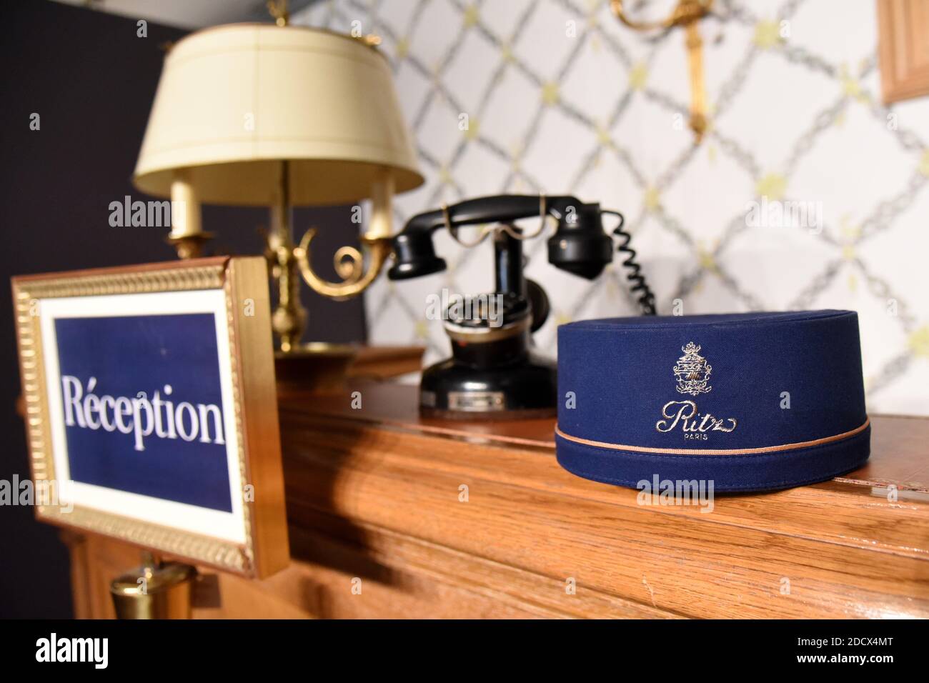 A groom's hat of the Ritz Paris, part of the 10,000 Ritz objects set to ...