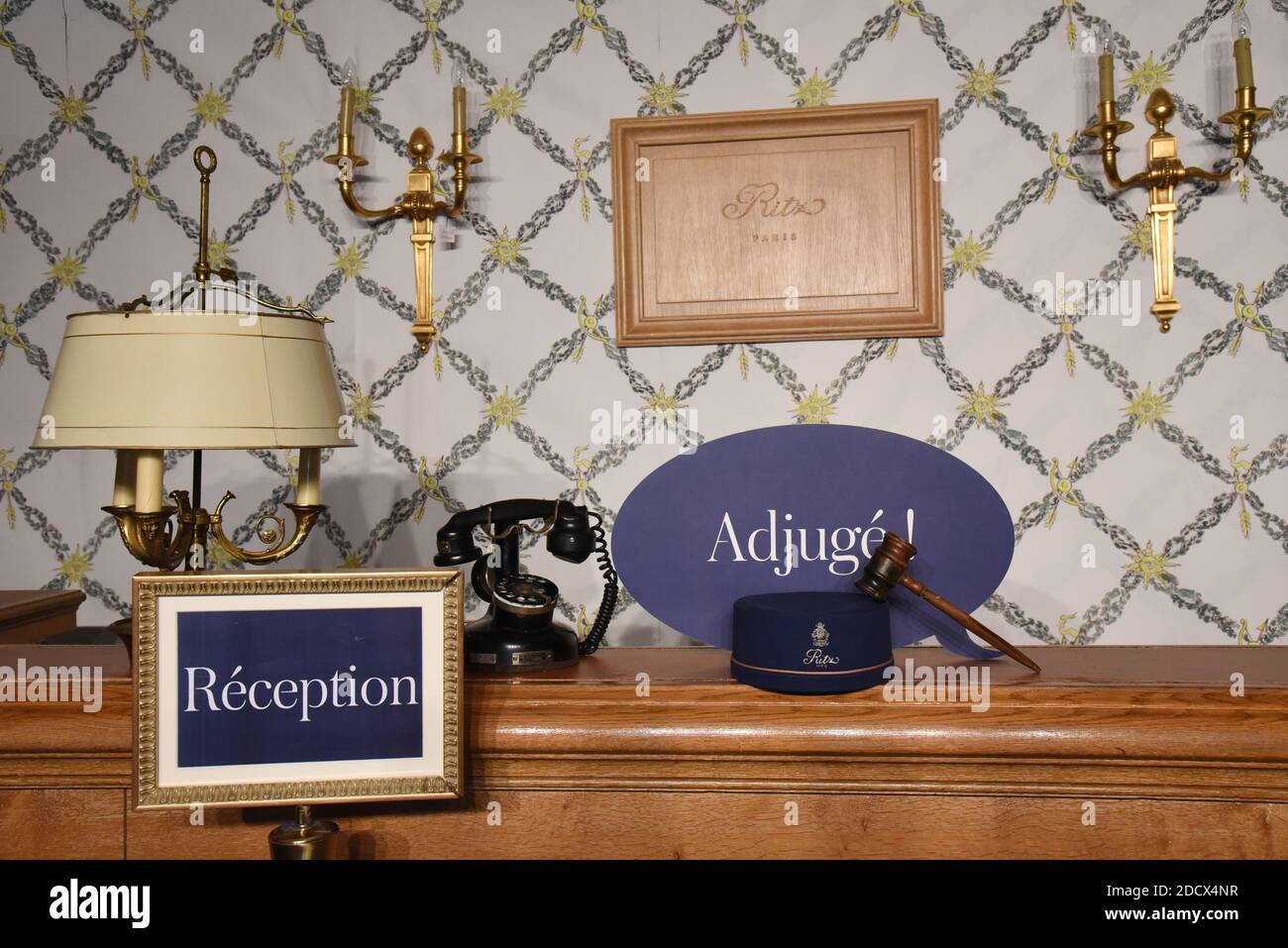A groom's hat of the Ritz Paris, part of the 10,000 Ritz objects set to ...
