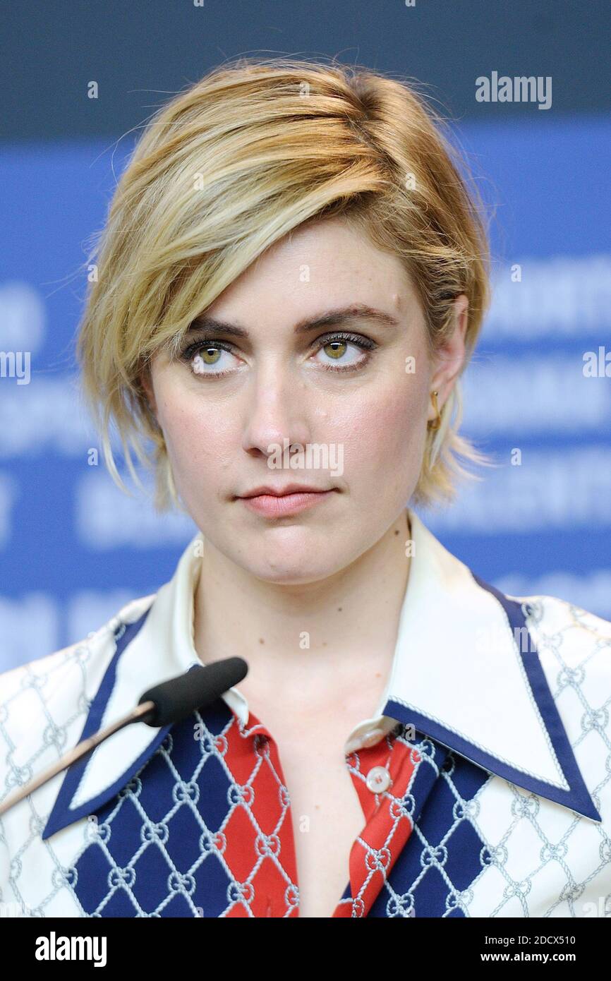 Greta Gerwig attending the Isle of Dogs Press Conference during the ...