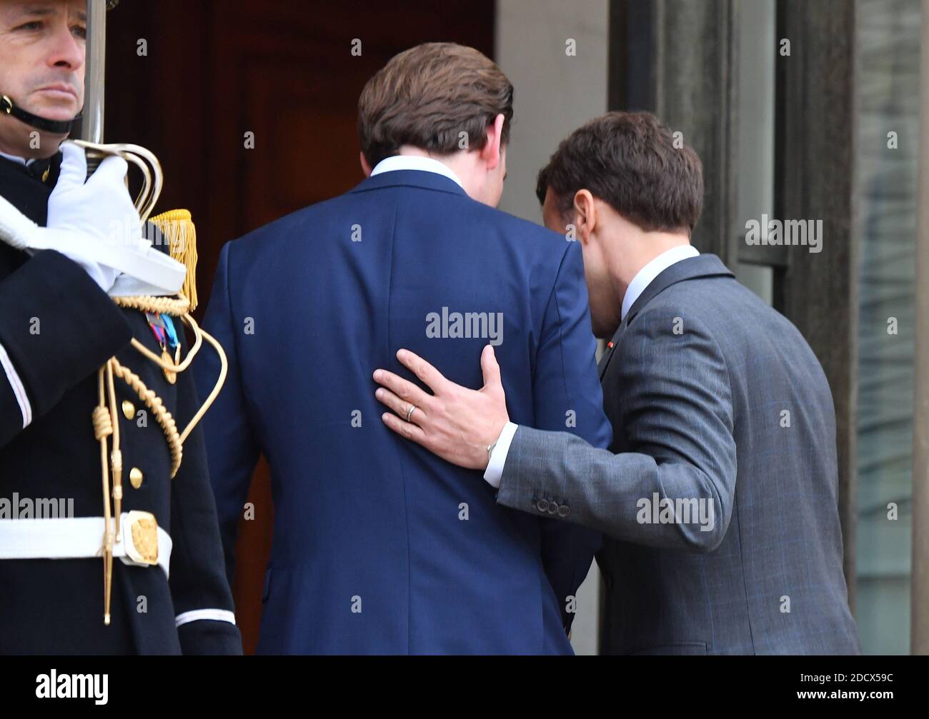 French President Emmanuel Macron receives Austria Chancellor Sebastian ...