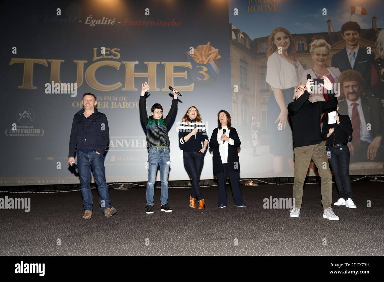 Avant-premiere du film "Les Tuche 3" au Kinepolis de Lille, le 12 ...