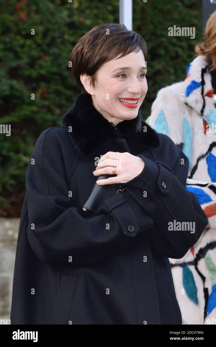 Christine Scott Thomas attending the Valentino show as part of the ...