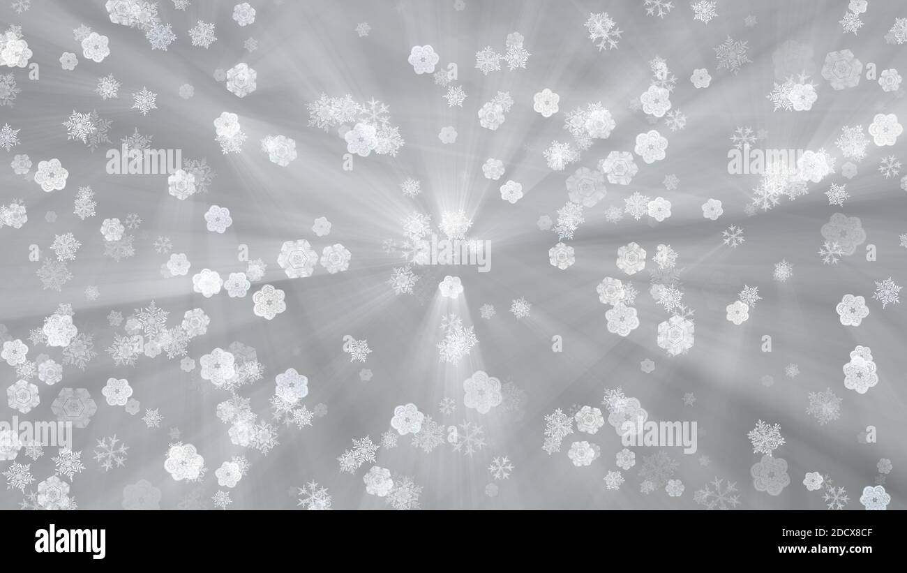 snow flakes abstract backgrounds render illustration Stock Photo - Alamy