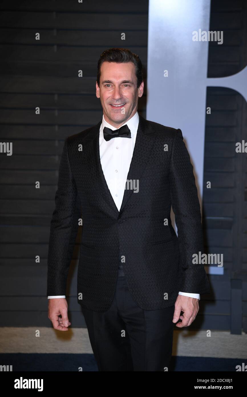 Jon Hamm attending the 2018 Vanity Fair Oscar Party hosted by Radhika ...