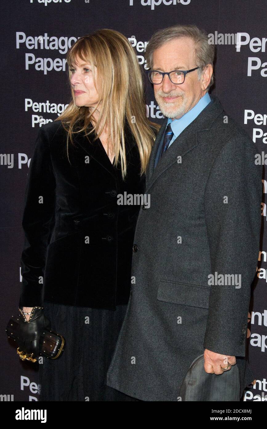 Steven Spielberg and his wife Kate Capshaw attends the Pentagon Papers ...