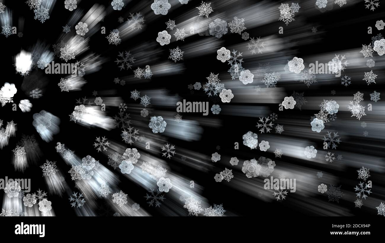 snow flakes abstract backgrounds render illustration Stock Photo - Alamy