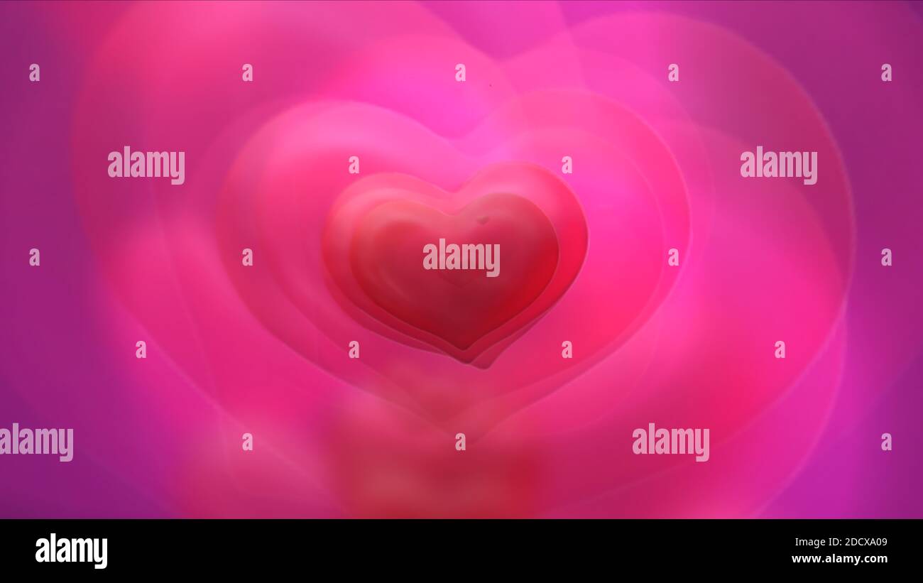 hearts light neon background abstract, render illustration Stock Photo ...