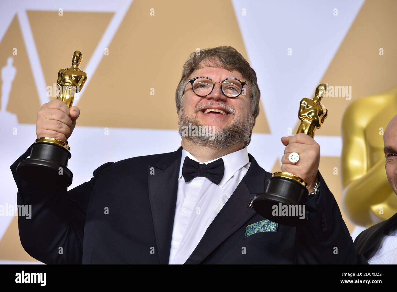 Filmmaker Guillermo del Toro, winner of the Best Director and Best ...