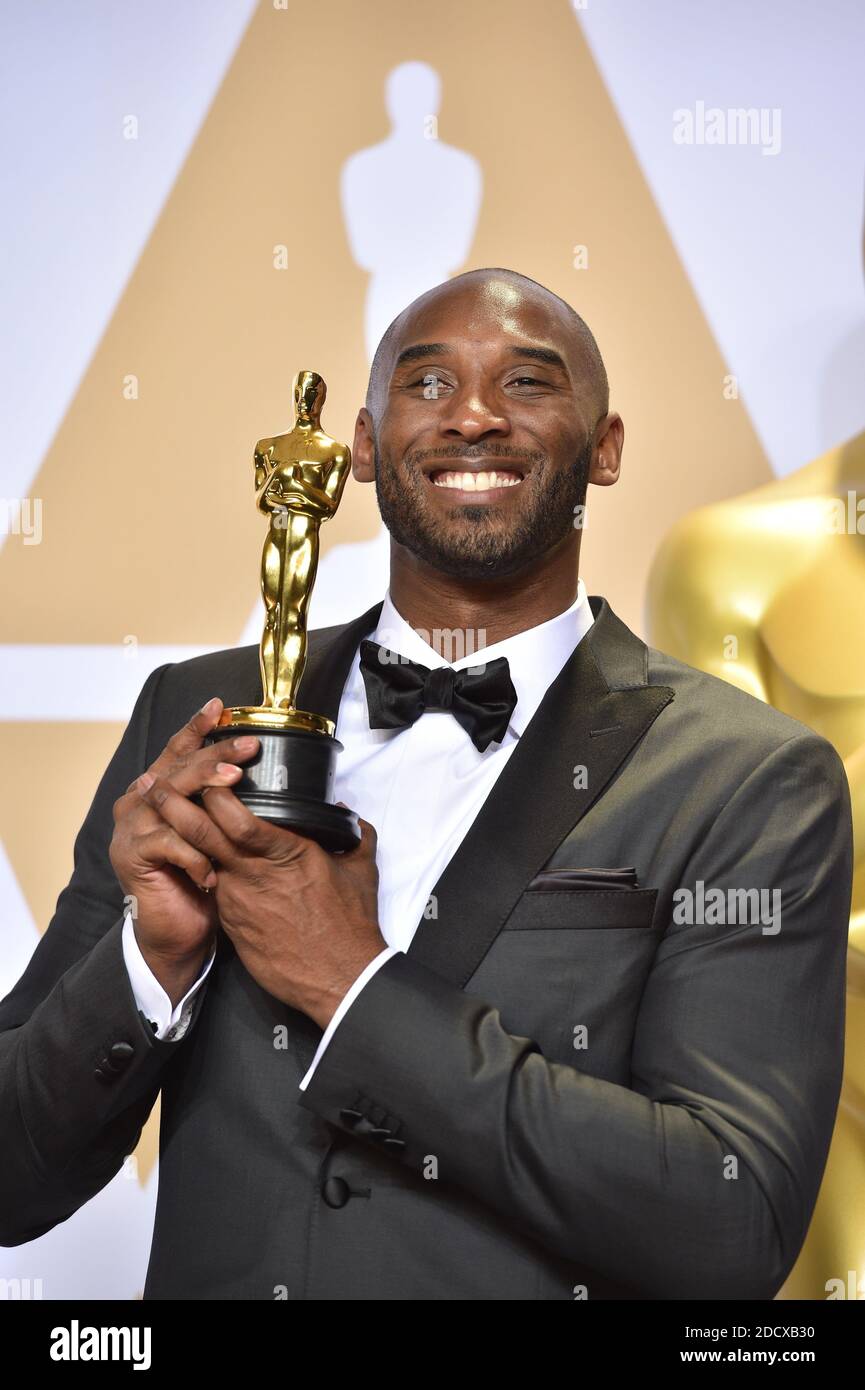 Filmmaker Kobe Bryant, winner of the Best Animated Short Film award for ...