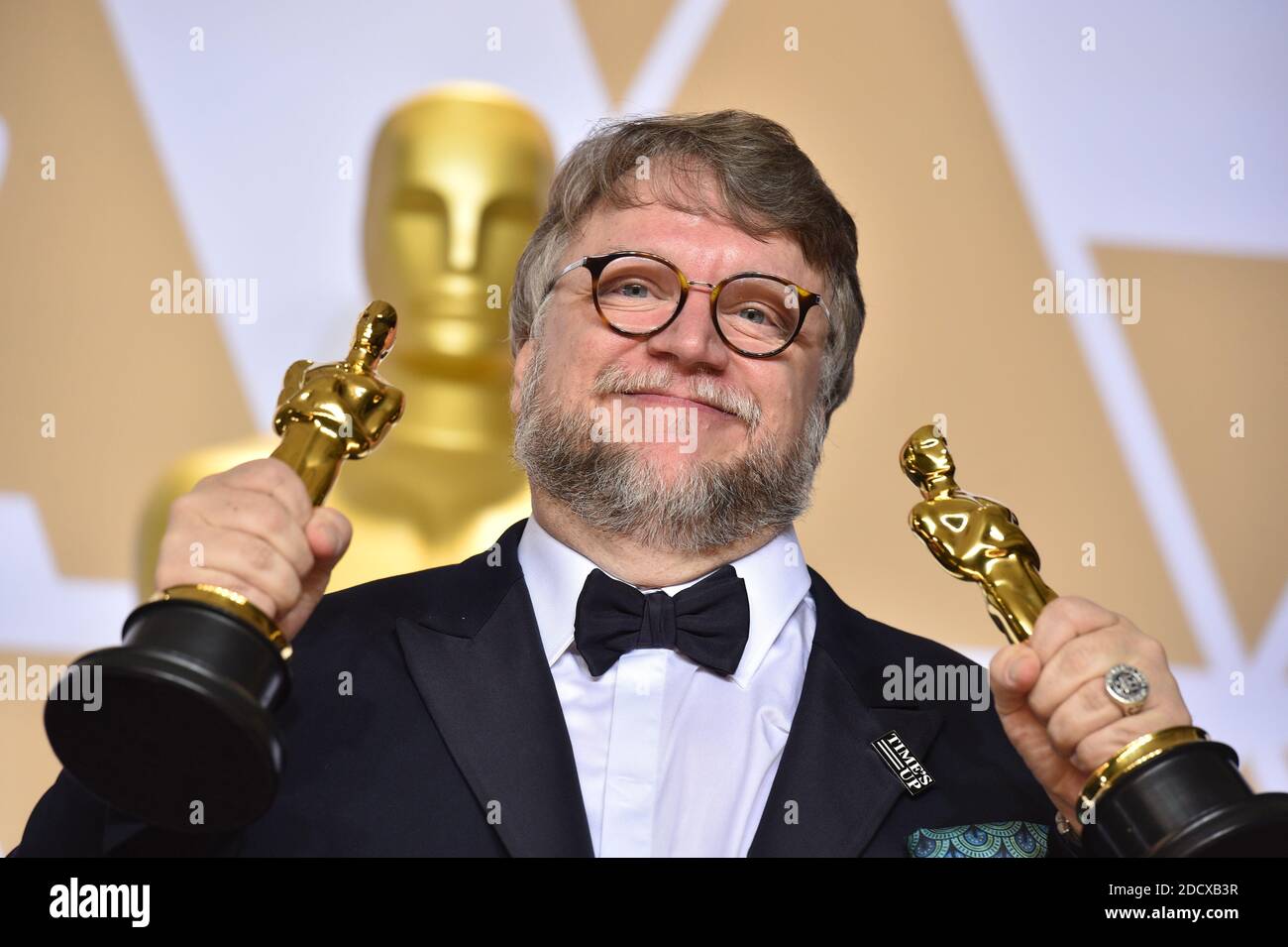 Filmmaker Guillermo del Toro, winner of the Best Director and Best ...