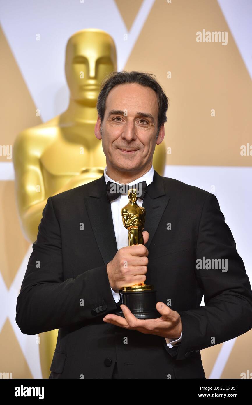 Composer Alexandre Desplat, winner of the Best Original Score award for ...