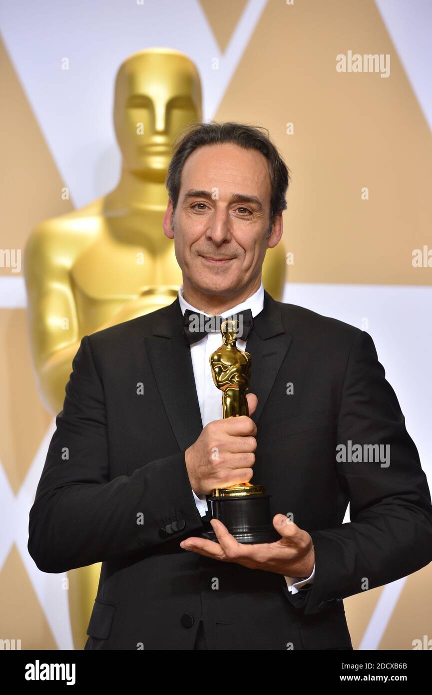 Composer Alexandre Desplat, winner of the Best Original Score award for ...