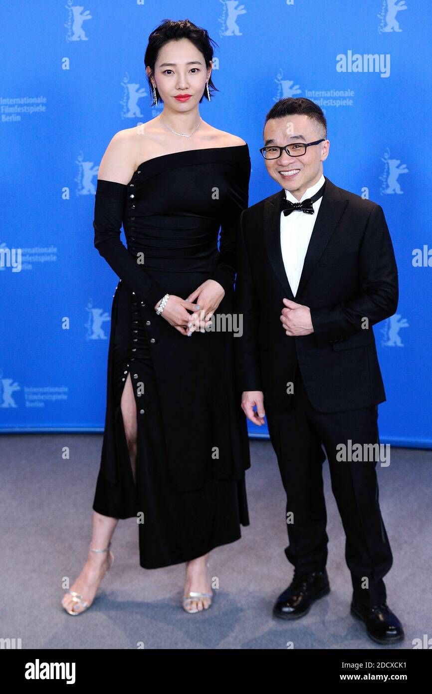 Bai Baihe and Raman Hui attending the Monster Hunt 2 Photocall during ...