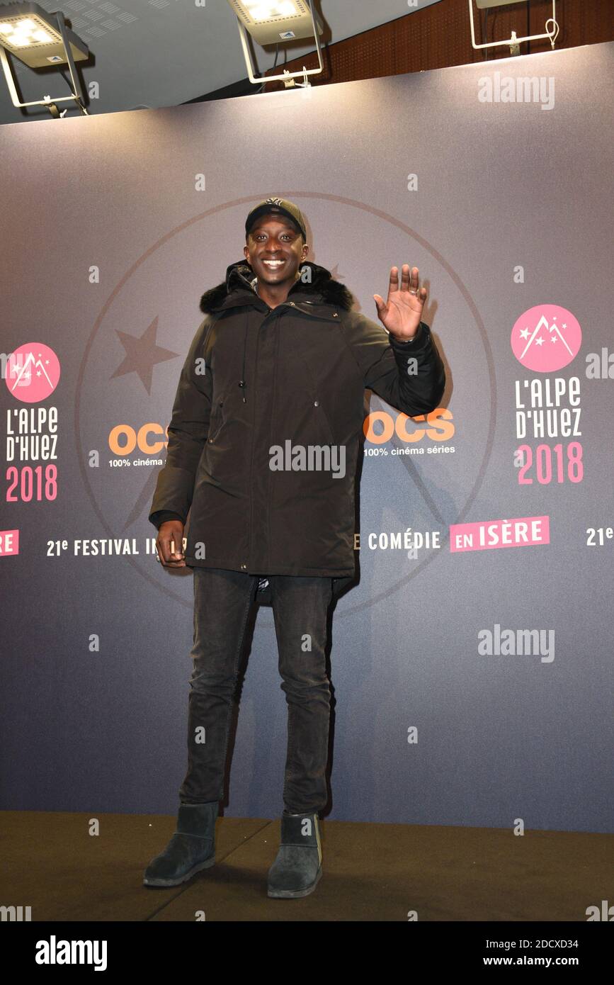 Ahmed Sylla attending the 21st L'Alpe d'Huez Comedy Film Festival ...