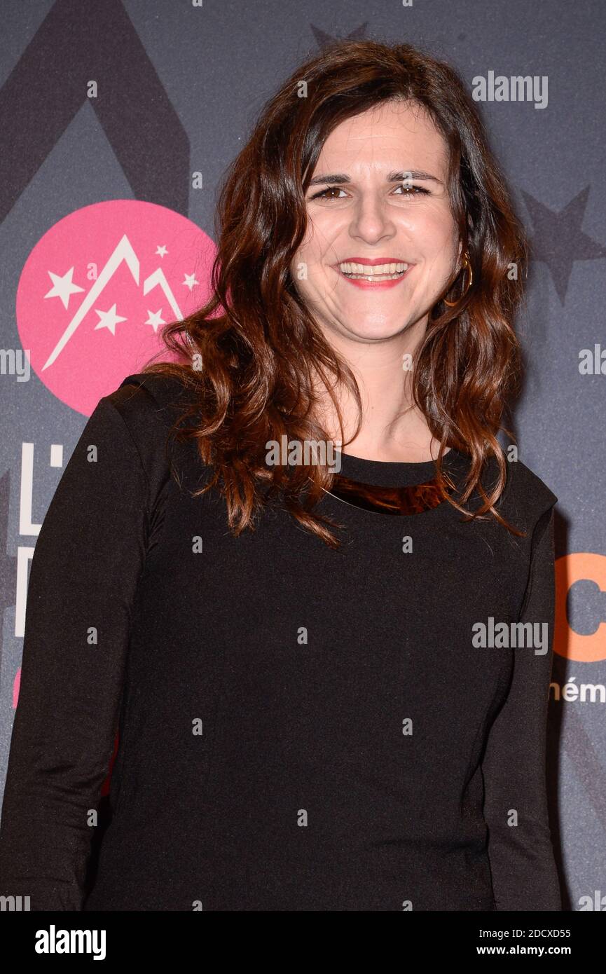 Laura Domenge attending the opening ceremony of the 21st L'Alpe d'Huez ...