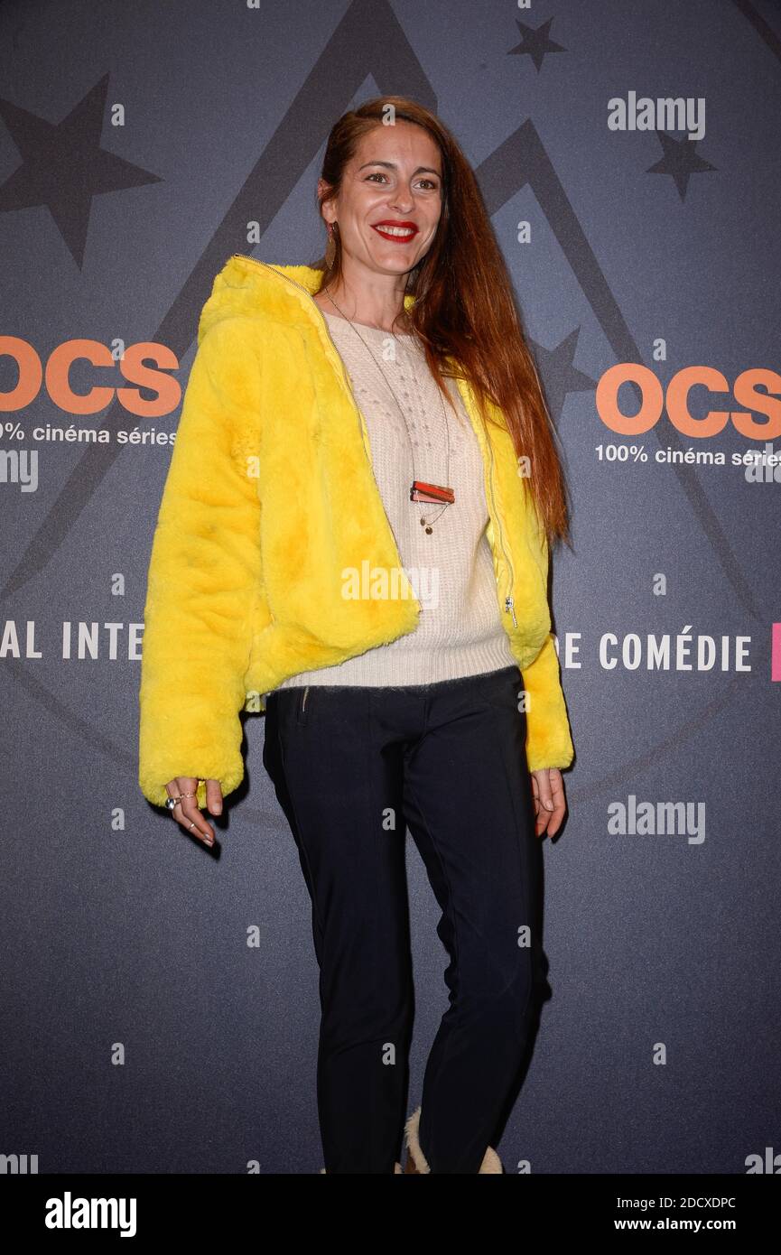 Audrey Dana attending the opening ceremony of the 21st L'Alpe d'Huez ...