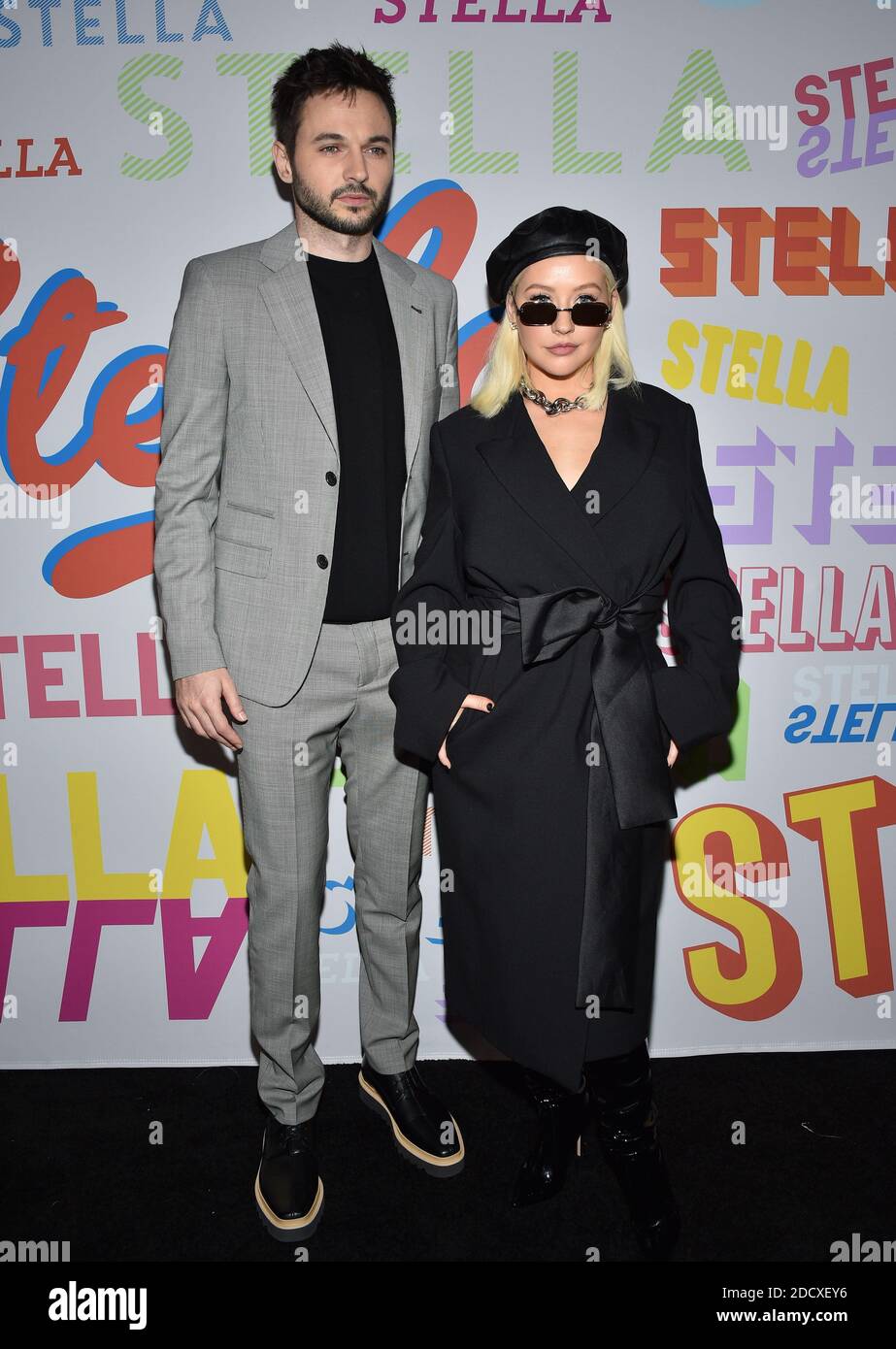 Matt Rutler and Christina Aguilera attend the Stella McCartney's Autumn ...
