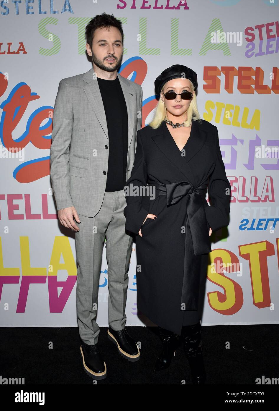 Matt Rutler and Christina Aguilera attend the Stella McCartney's Autumn ...