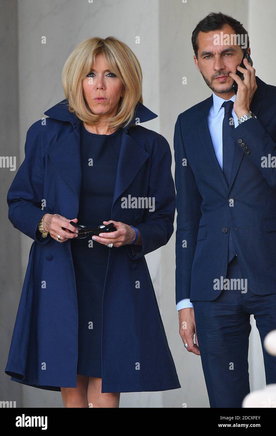 Wife of French President, Brigitte Macron appears at the Palais de l ...