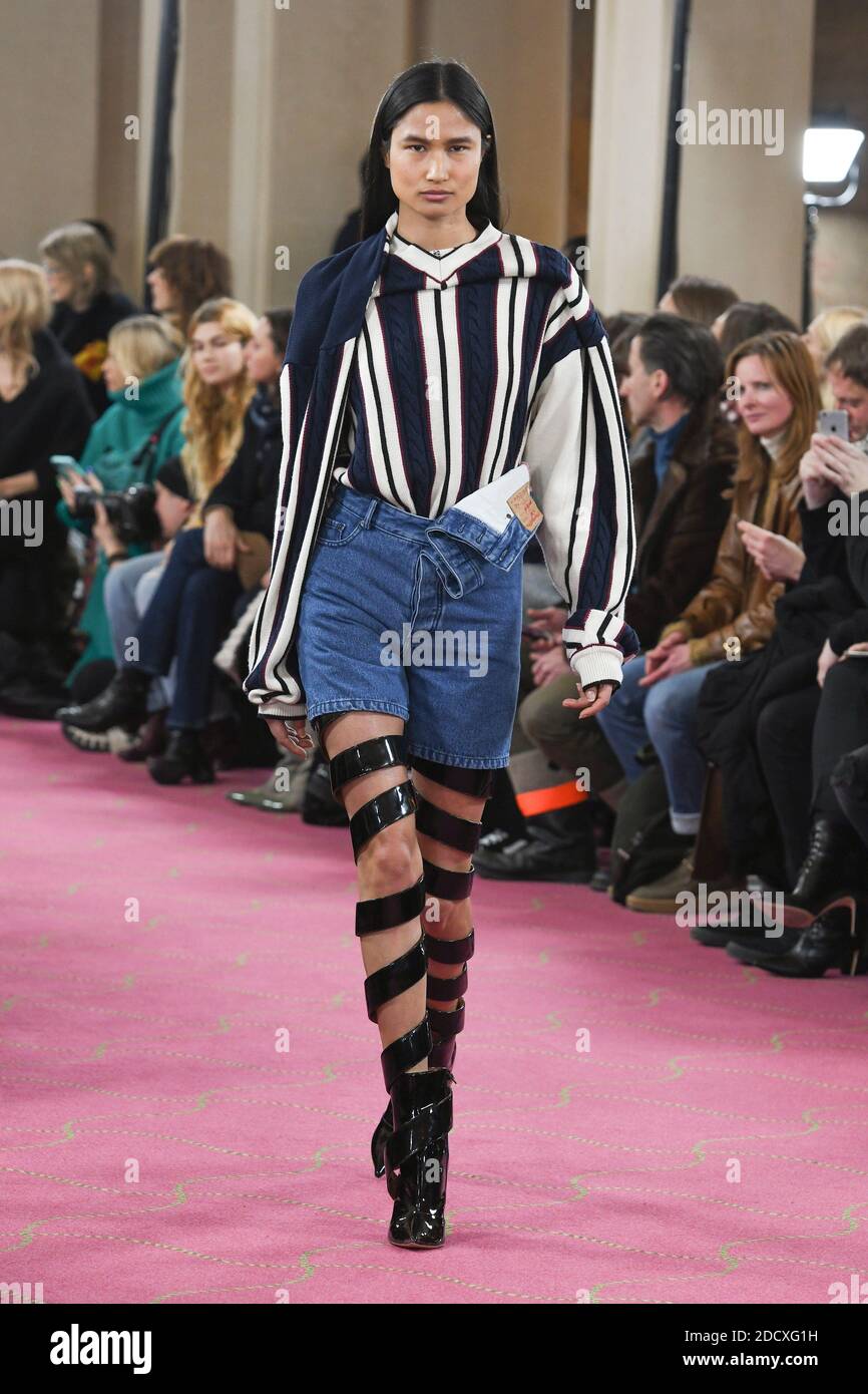 A model walks the runway during theY Project show as part of the Paris ...