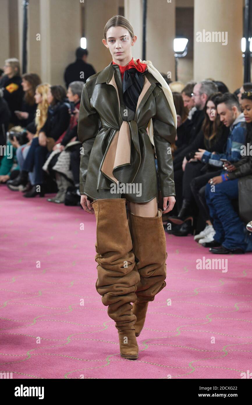 A model walks the runway during theY Project show as part of the Paris ...