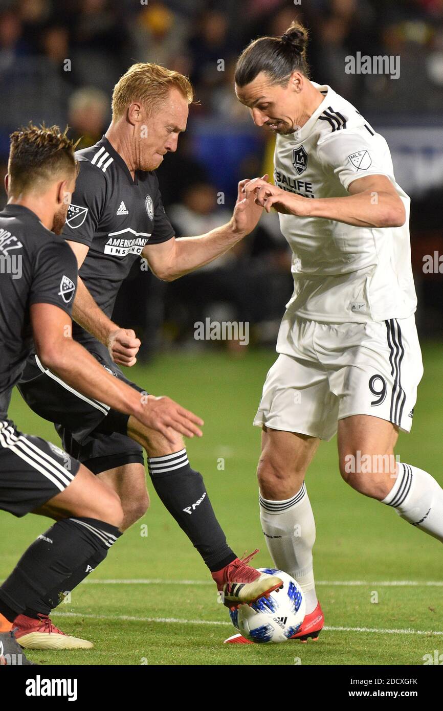 Zlatan Ibrahimovic in action during MLS game Atlanta United FC v LA ...