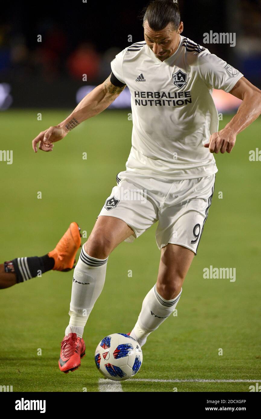 Zlatan Ibrahimovic in action during MLS game Atlanta United FC v LA ...