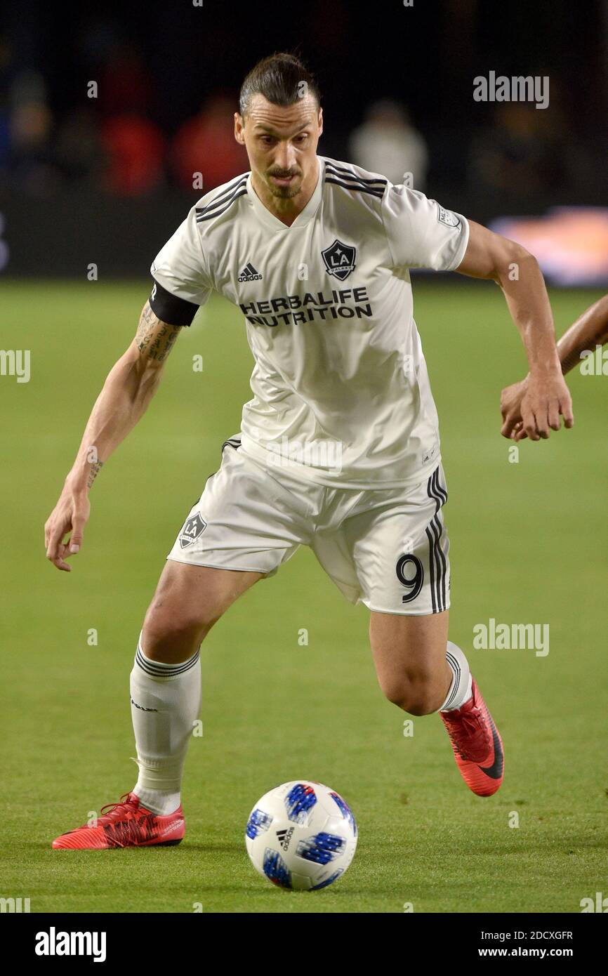 Zlatan Ibrahimovic in action during MLS game Atlanta United FC v LA ...