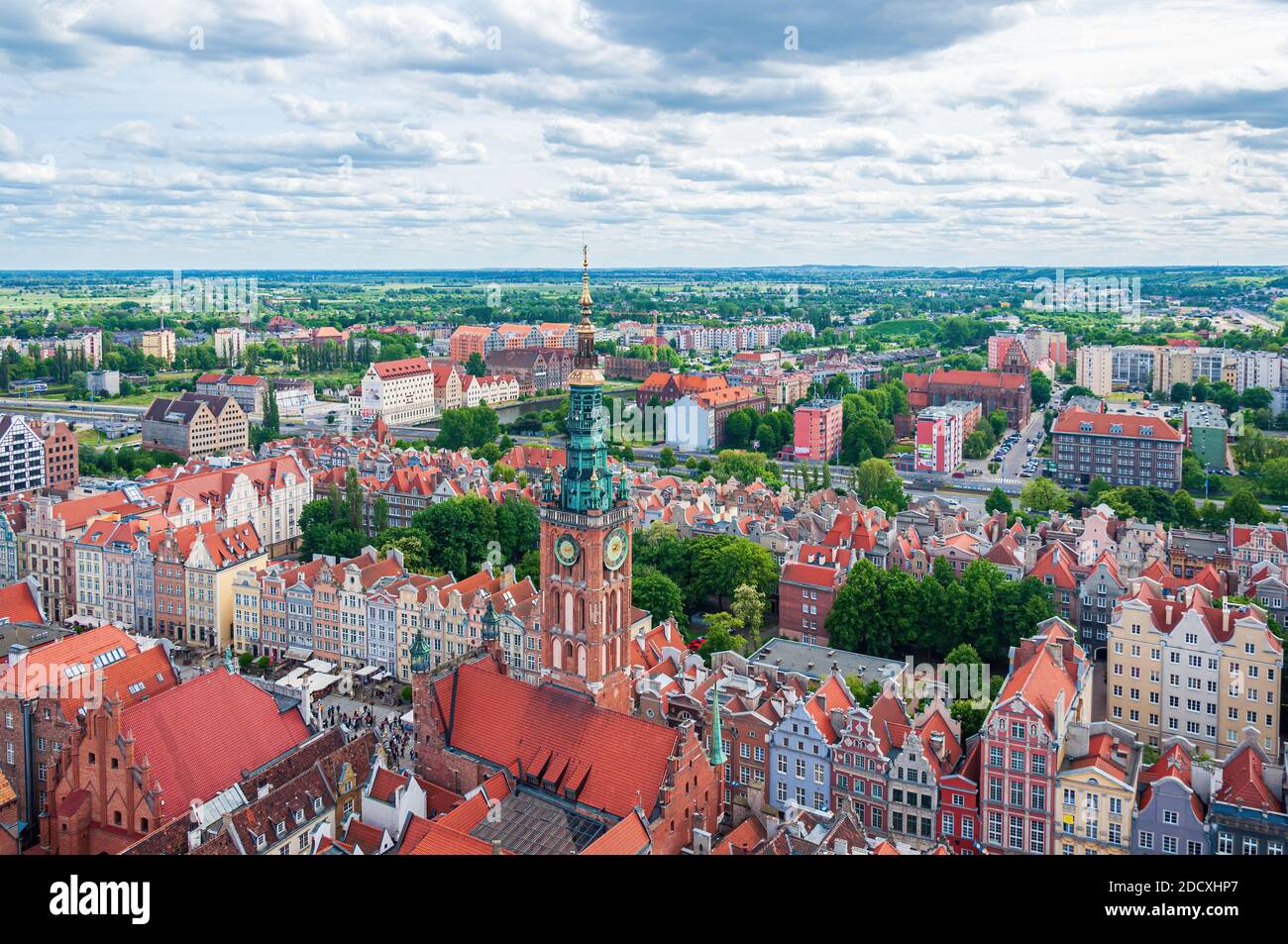 Architecture of old town in Gdansk, Poland Stock Photo - Alamy