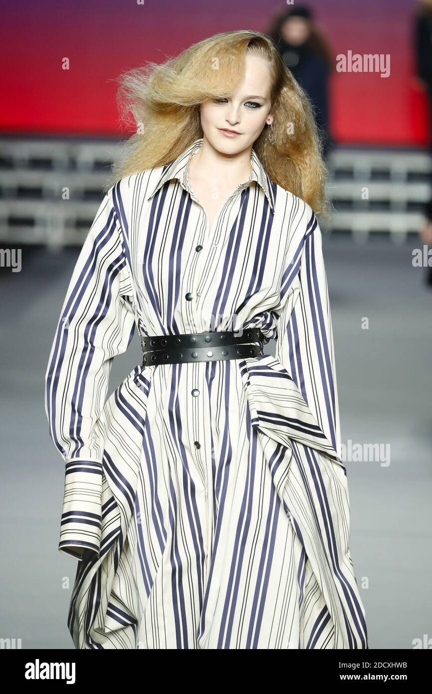 A model walks the runway during the Sonia Rykiel show as part of the ...